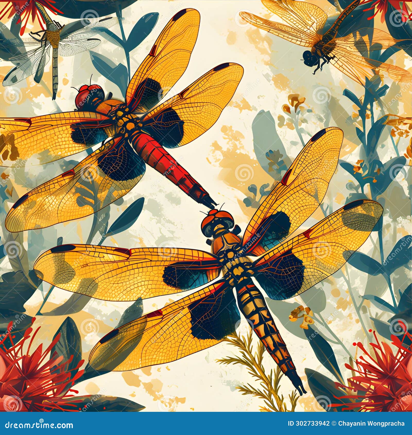 Organic Pattern that Celebrates the Delicate Choreography of ...