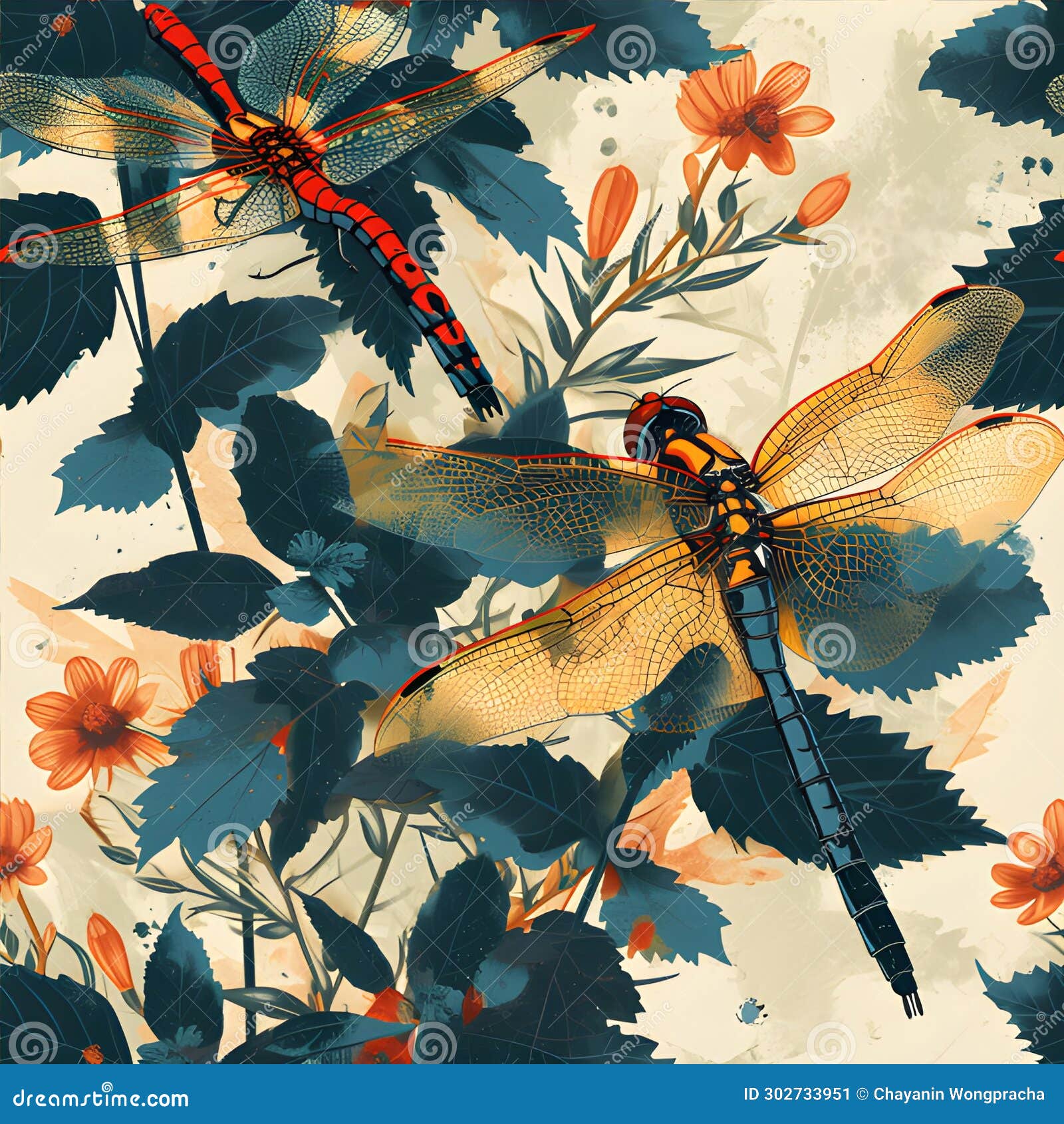 Organic Pattern that Celebrates the Delicate Choreography of ...