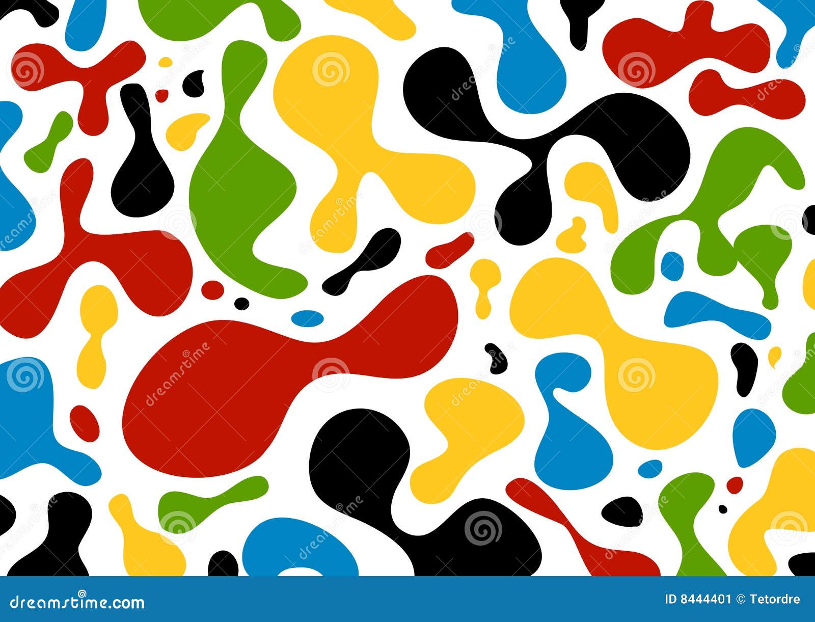Organic pattern, colored stock illustration. Illustration of concepts ...