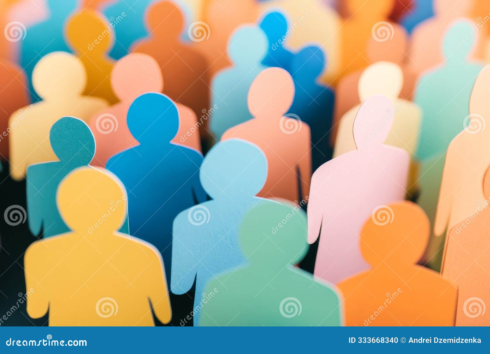 An Organic Pattern Formed by Simple Human Figures of Different Sizes ...