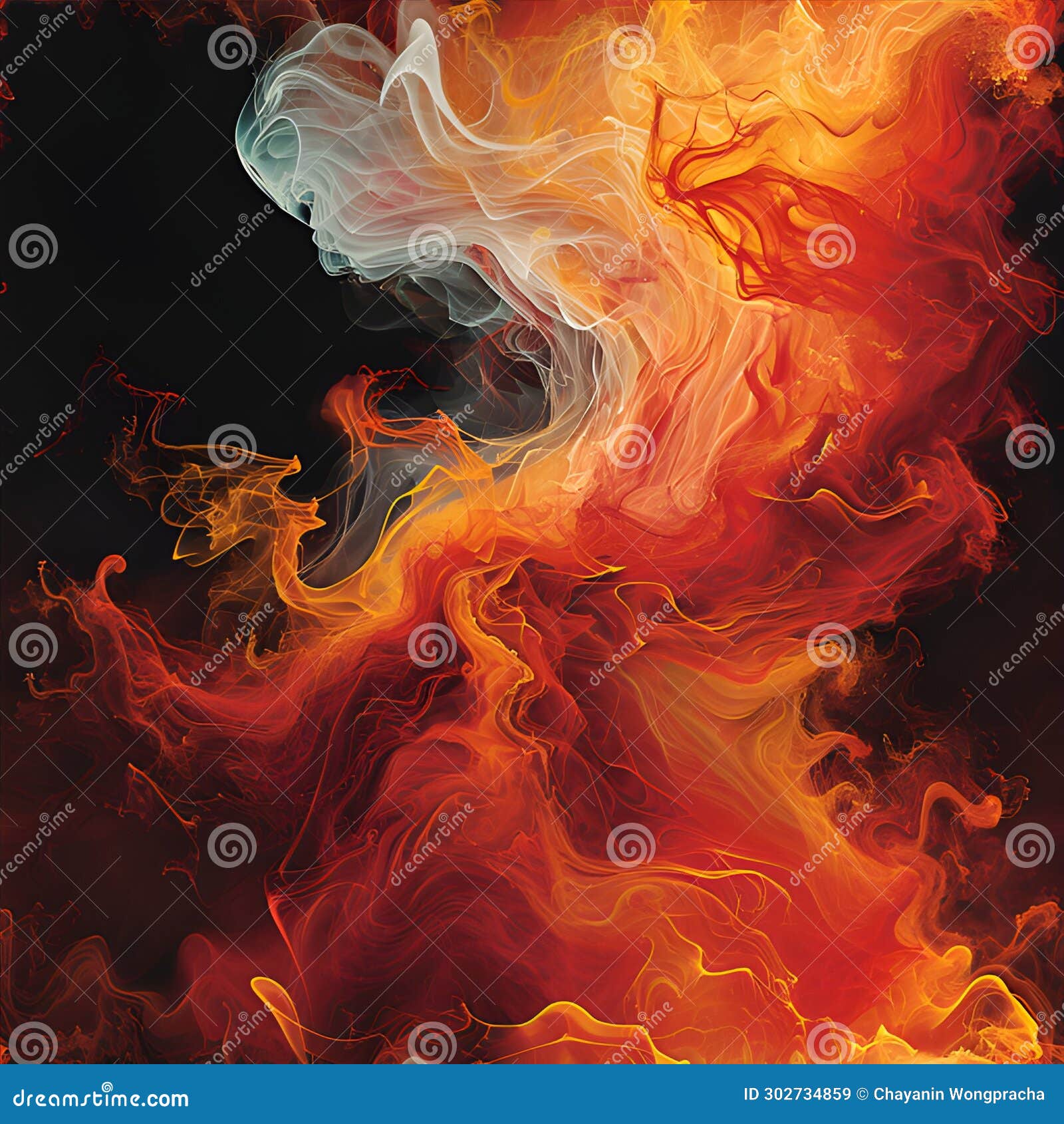 Organic Pattern Inspired by the Delicate Forms of Swirling Smoke Rising ...