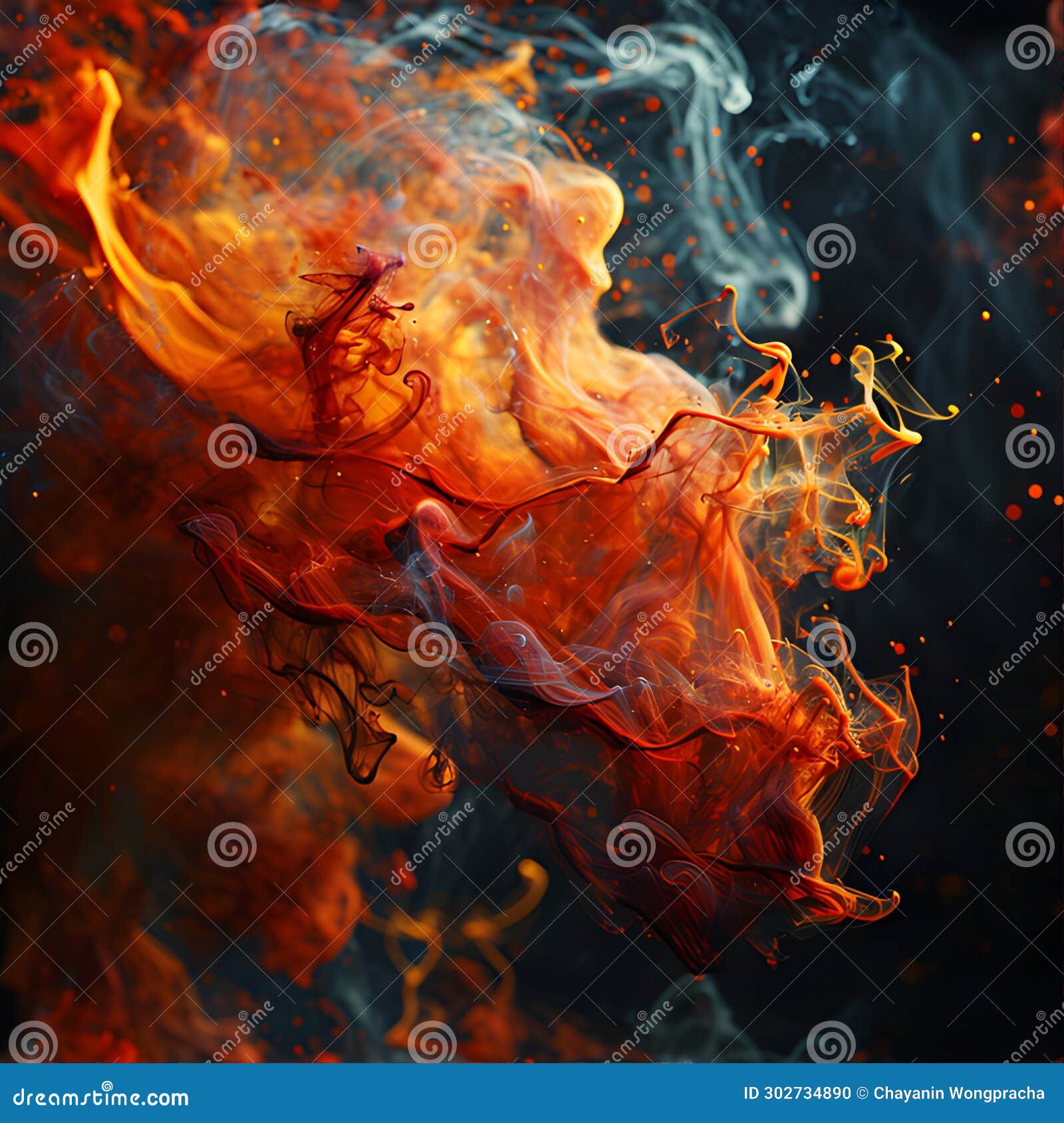 Organic Pattern Inspired by the Delicate Forms of Swirling Smoke Rising ...