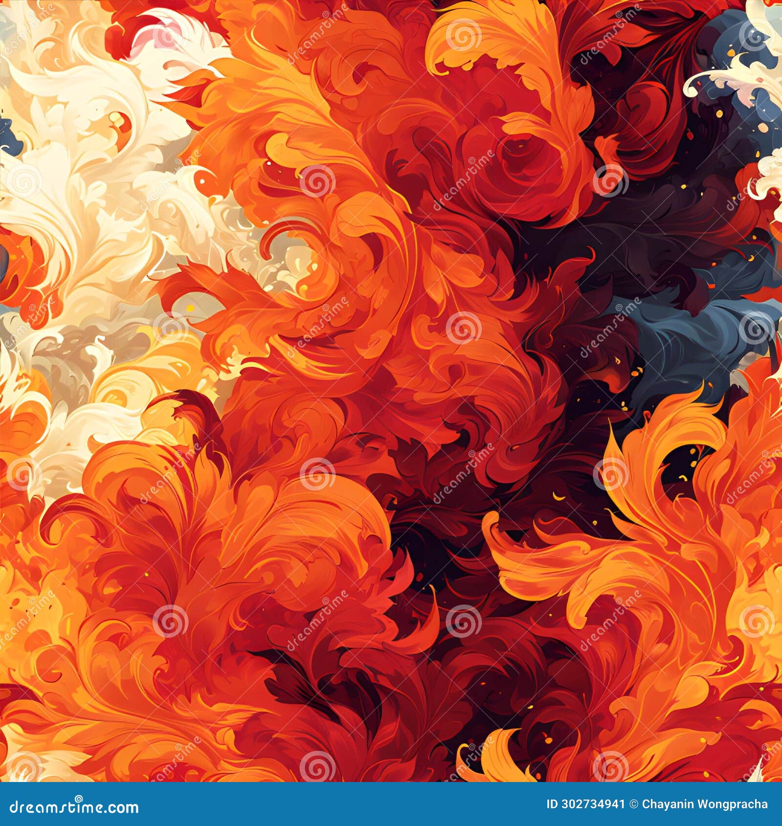 Organic Pattern Inspired by the Delicate Forms of Swirling Smoke Rising ...