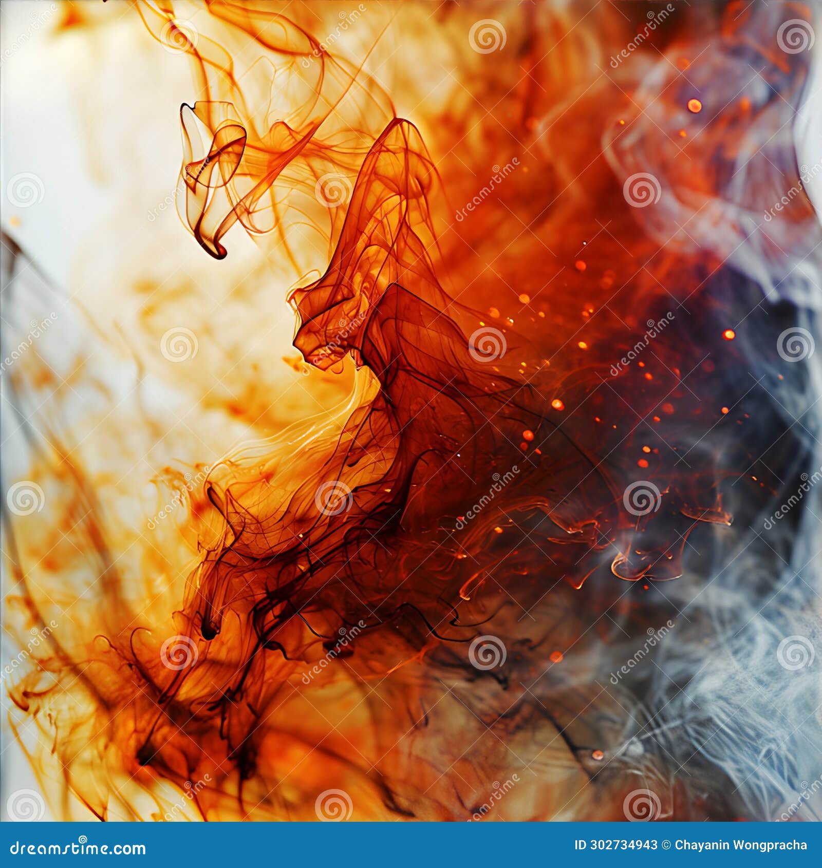 Organic Pattern Inspired by the Delicate Forms of Swirling Smoke Rising ...