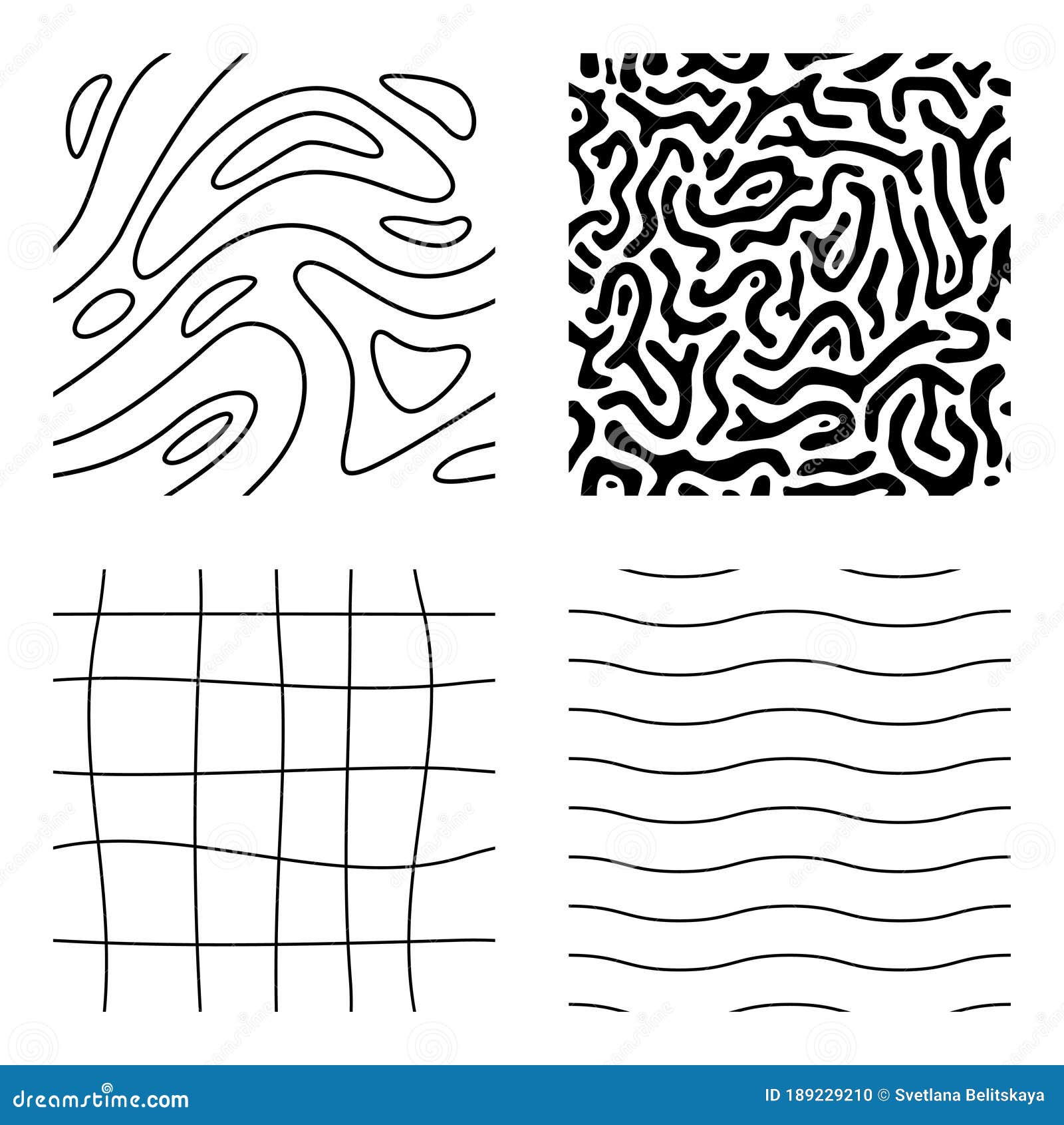 Organic Patterns Set stock vector. Illustration of repeat - 189229210