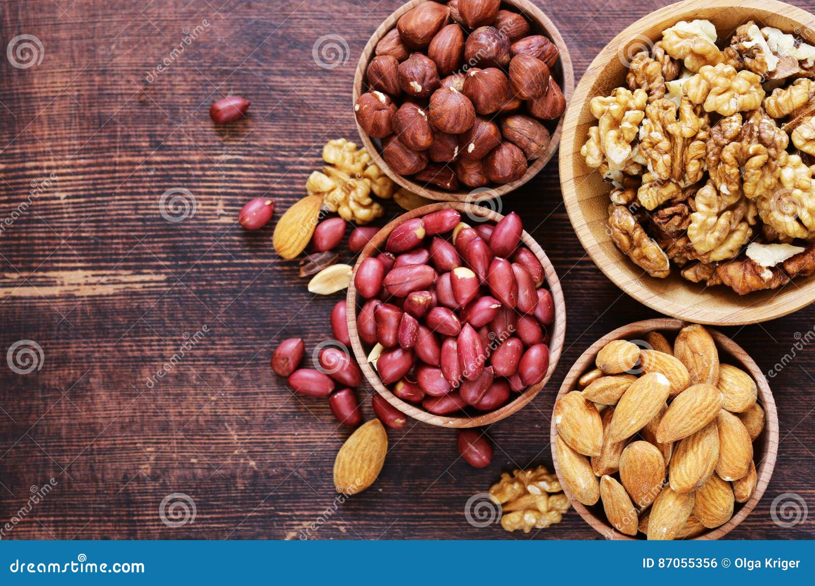 Organic peeled nuts mix stock photo. Image of peel, pile - 87055356