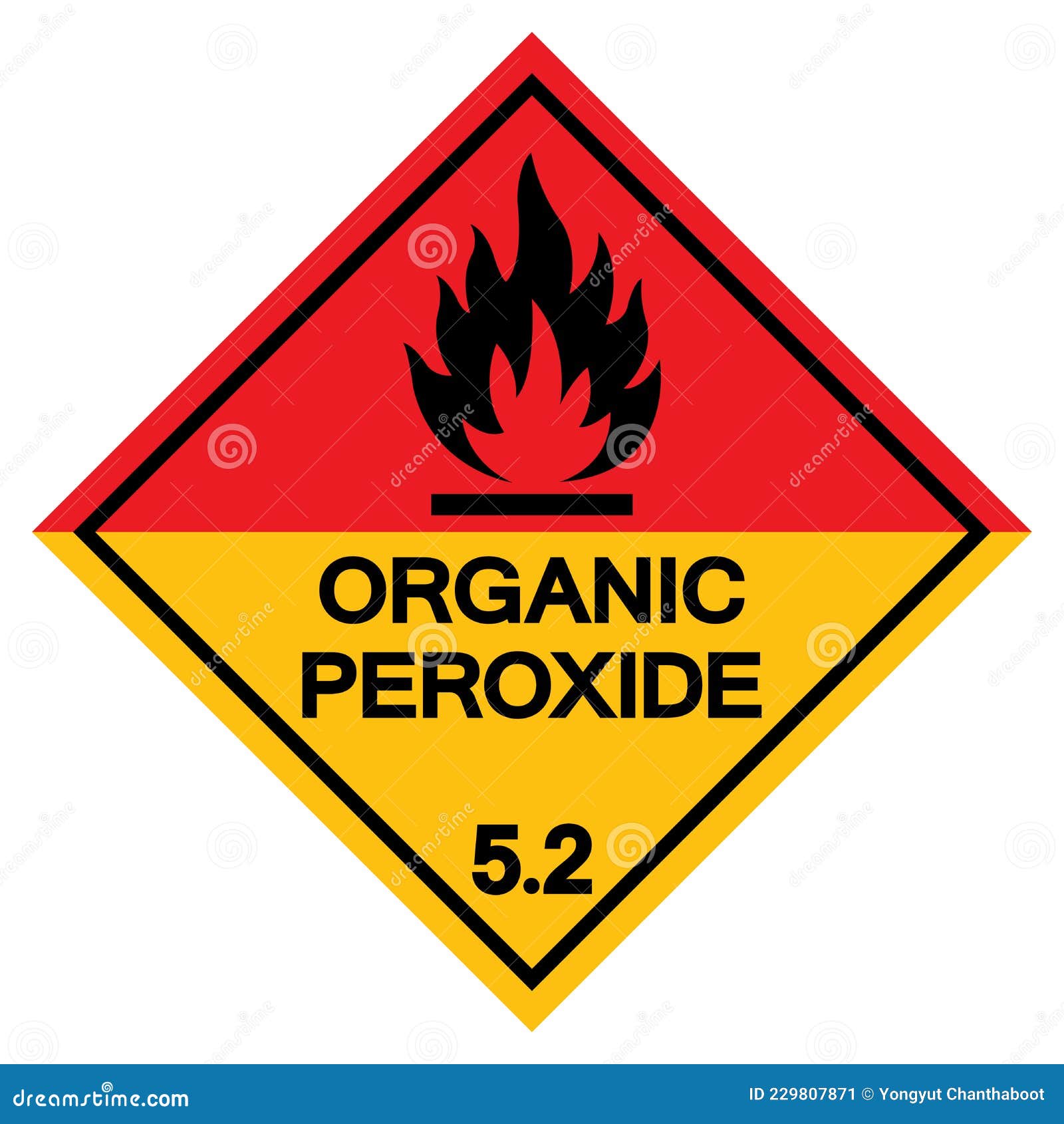 Organic Peroxide Symbol Sign ,Vector Illustration, Isolate on White ...