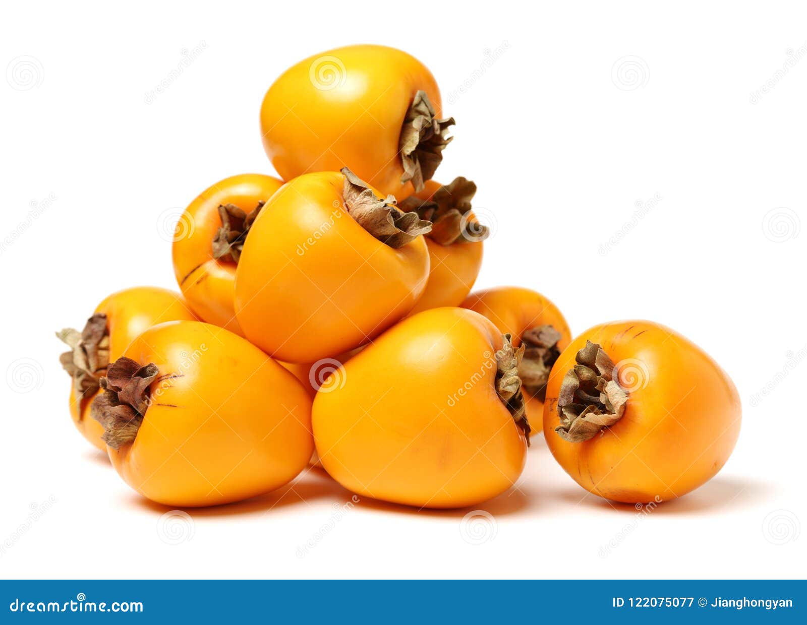 Organic persimmon fruit stock image. Image of white - 122075077