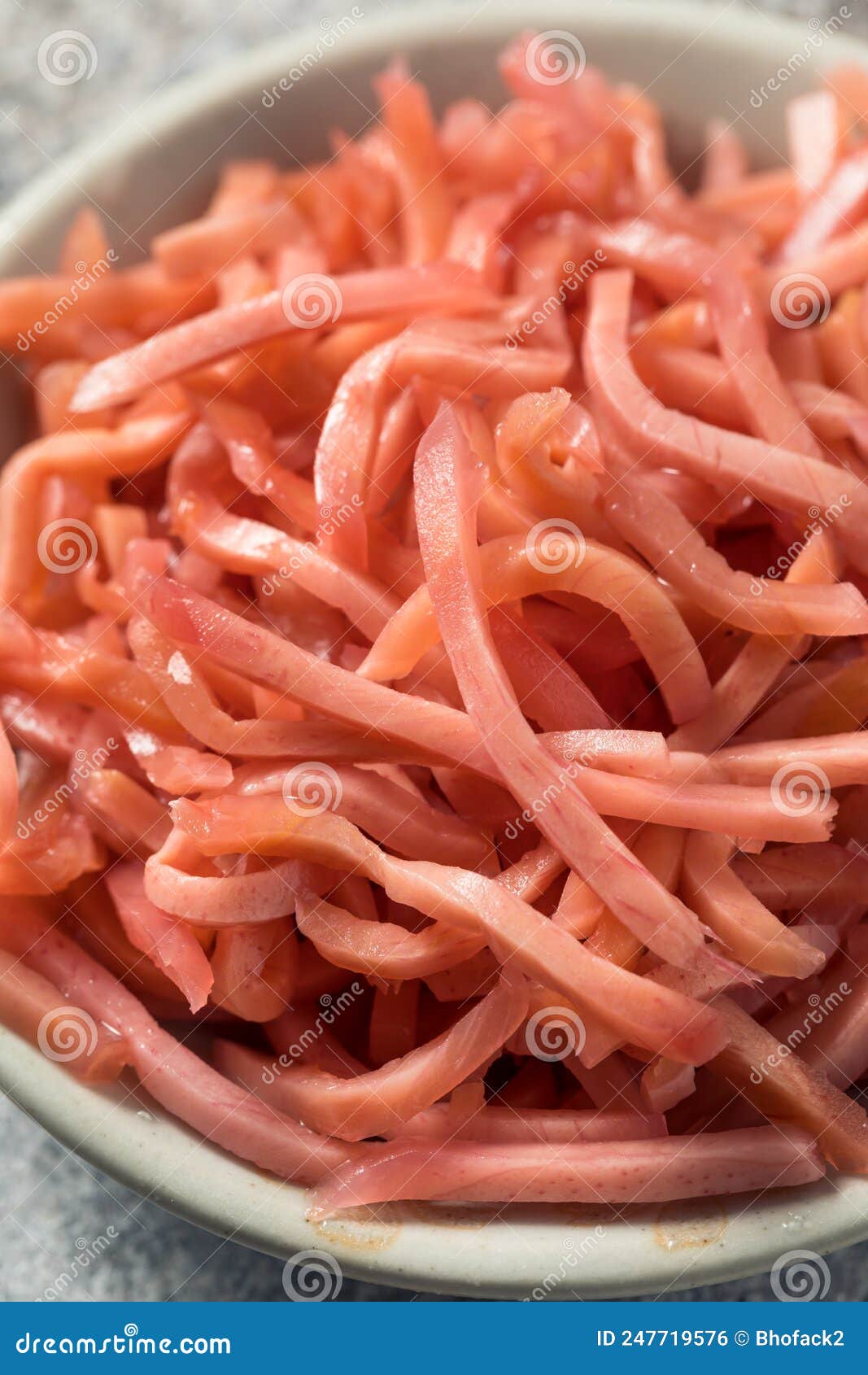 Organic Pink Pickled Ginger Stock Photo - Image of gourmet, food: 247719576