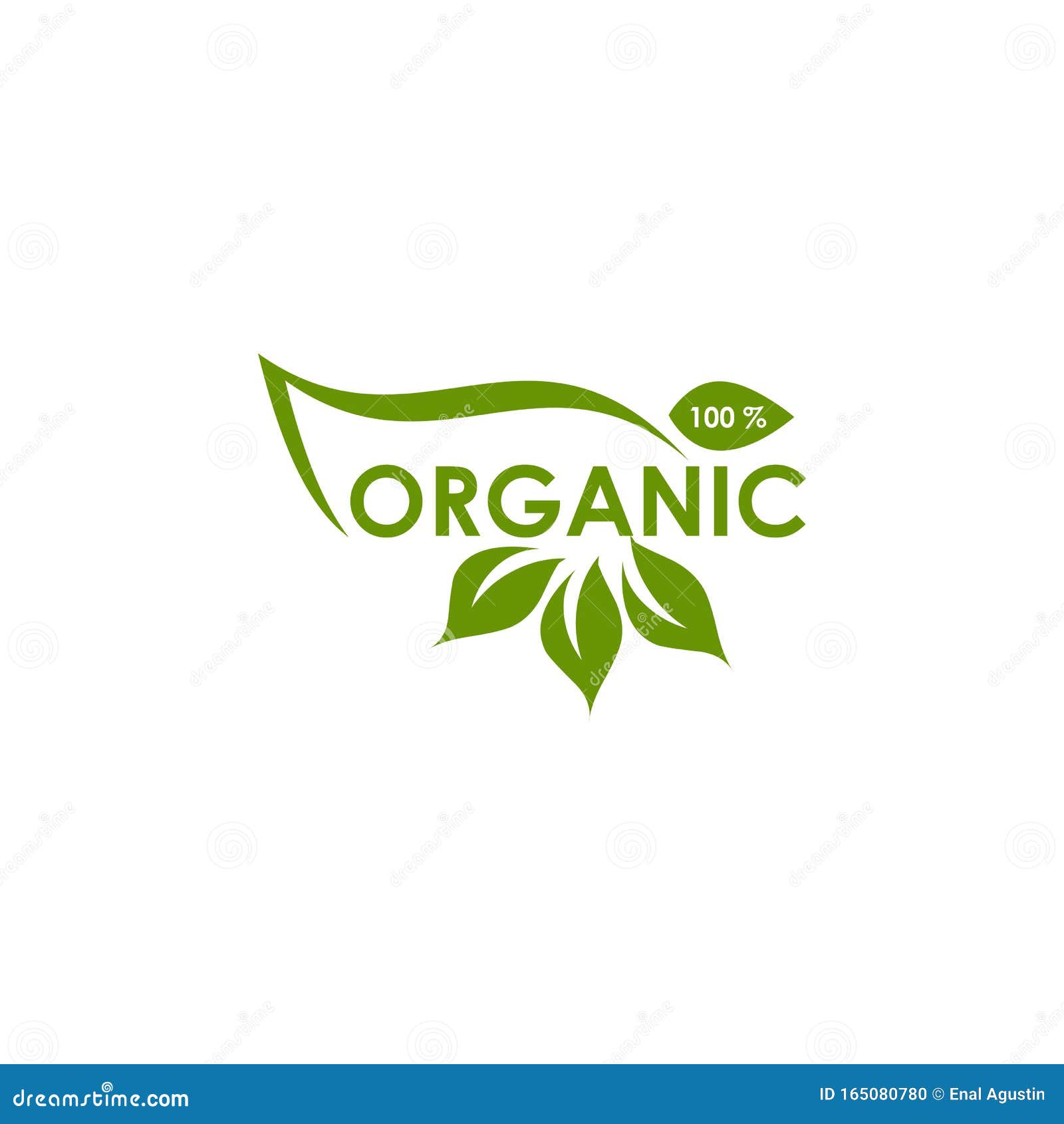 Organic Product Emblem Logo Template Design Stock Vector - Illustration ...