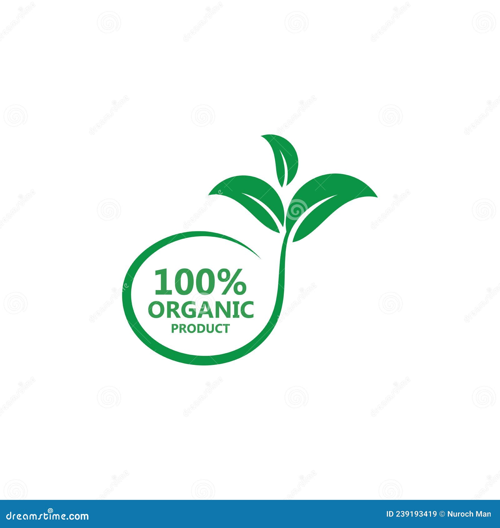 Organic Product Label Sign Vector. Stock Vector - Illustration of ...