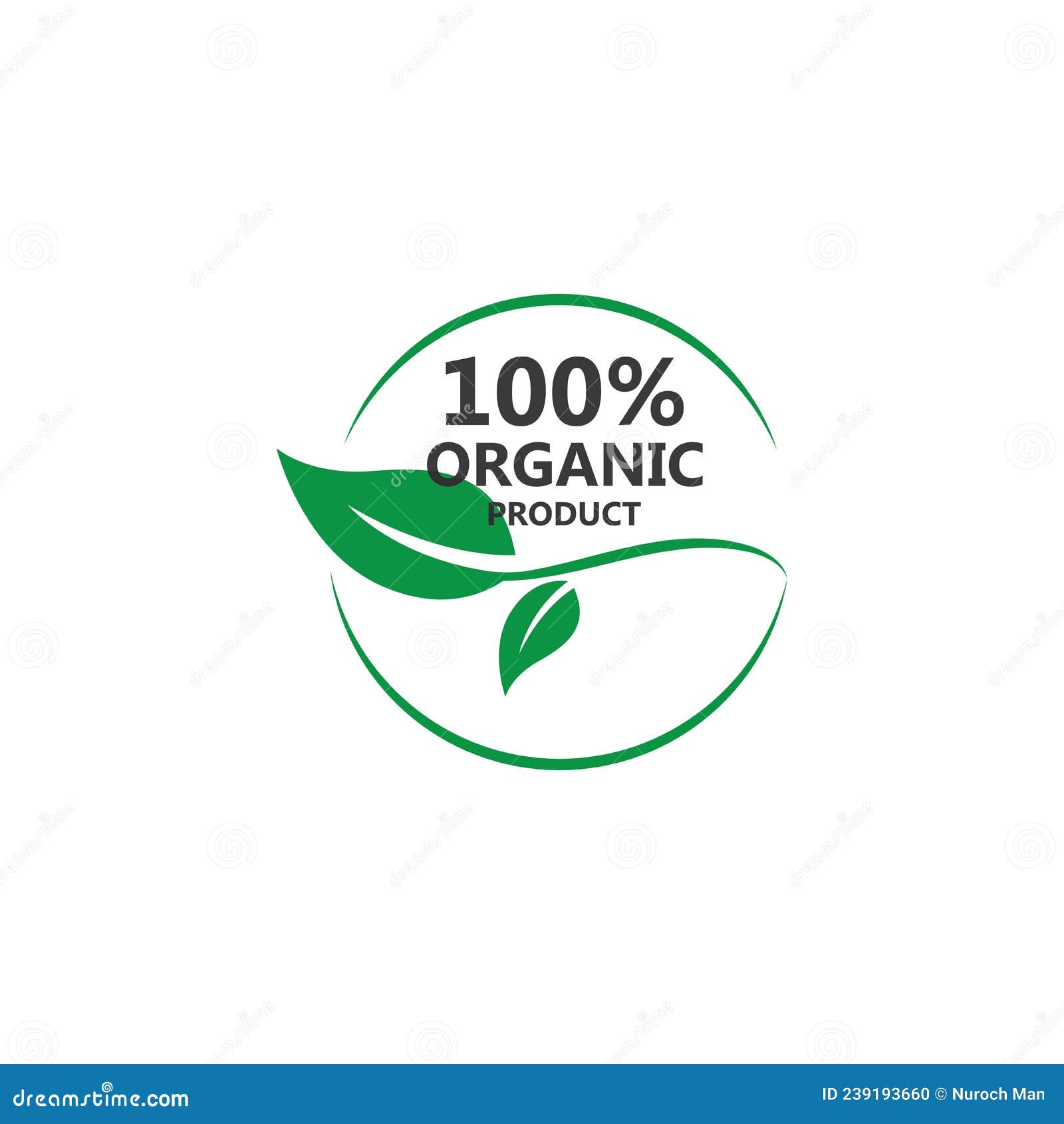 Organic Product Label Sign Vector. Stock Vector - Illustration of ...