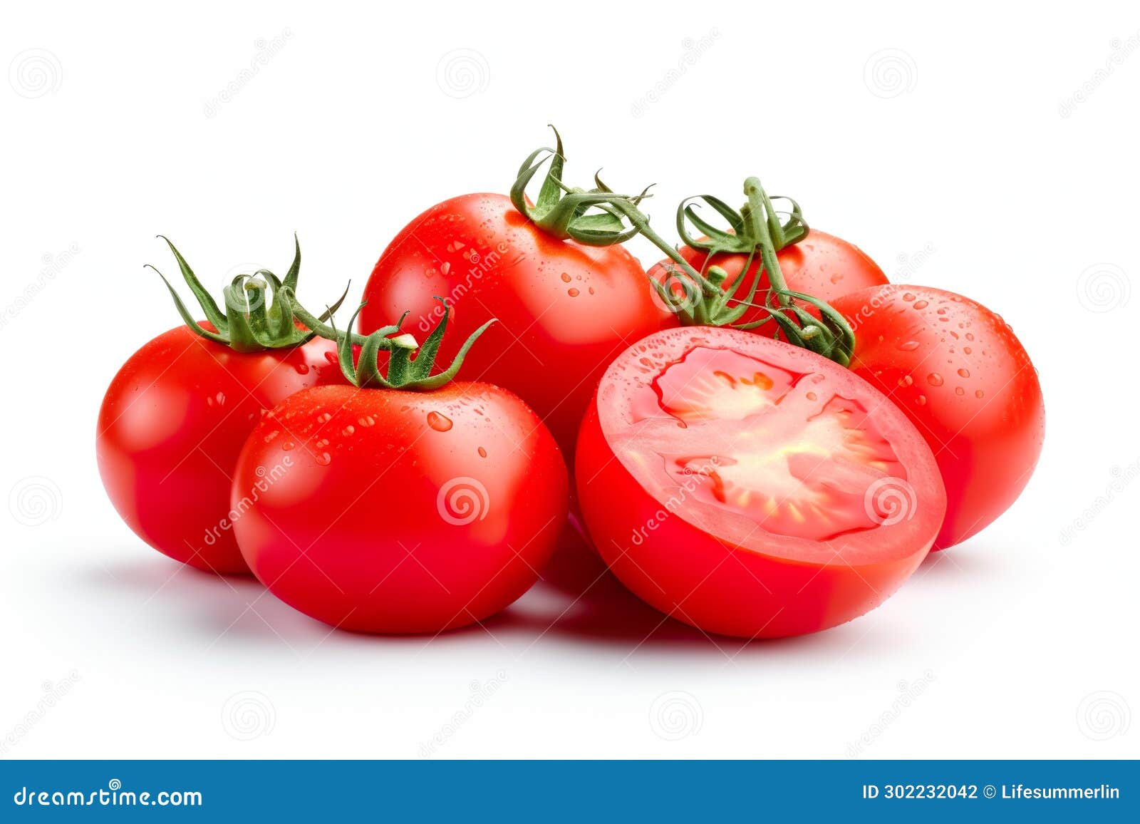 Organic Pureed Tomatoes, Brilliantly Vibrant and Isolated on a Pristine ...