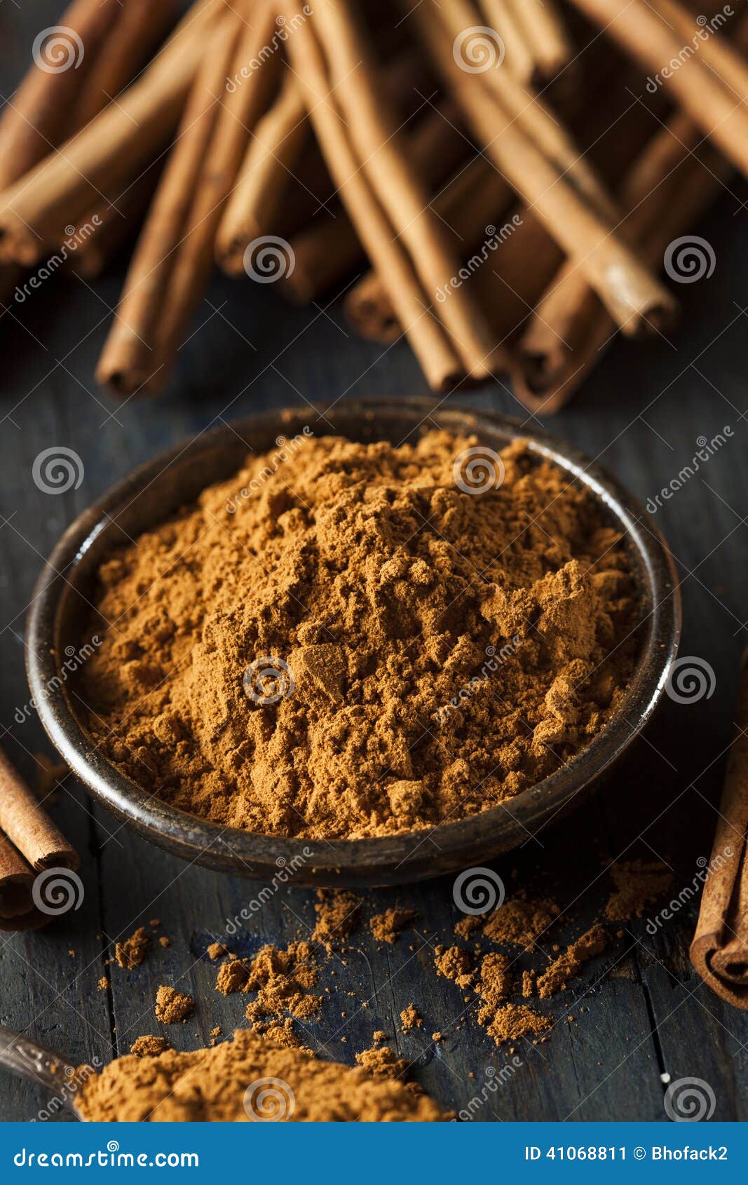 Organic Raw Brown Cinnamon stock image. Image of food - 41068811