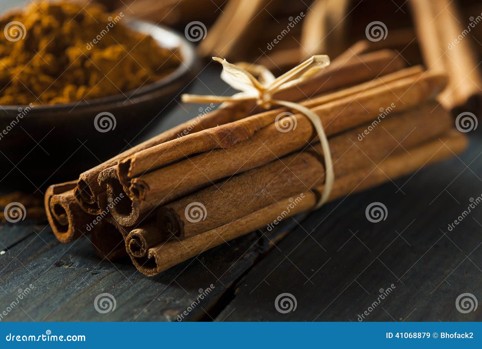 Organic Raw Brown Cinnamon stock image. Image of ingredient - 41068879