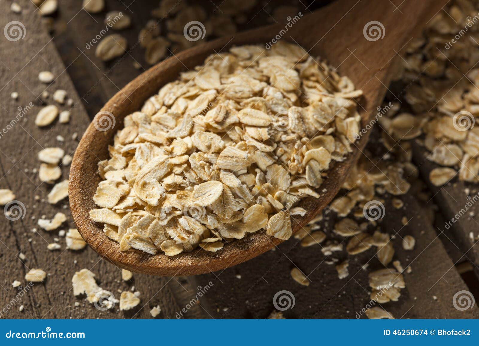 Organic Raw Dry Oats stock photo. Image of fiber, food - 46250674