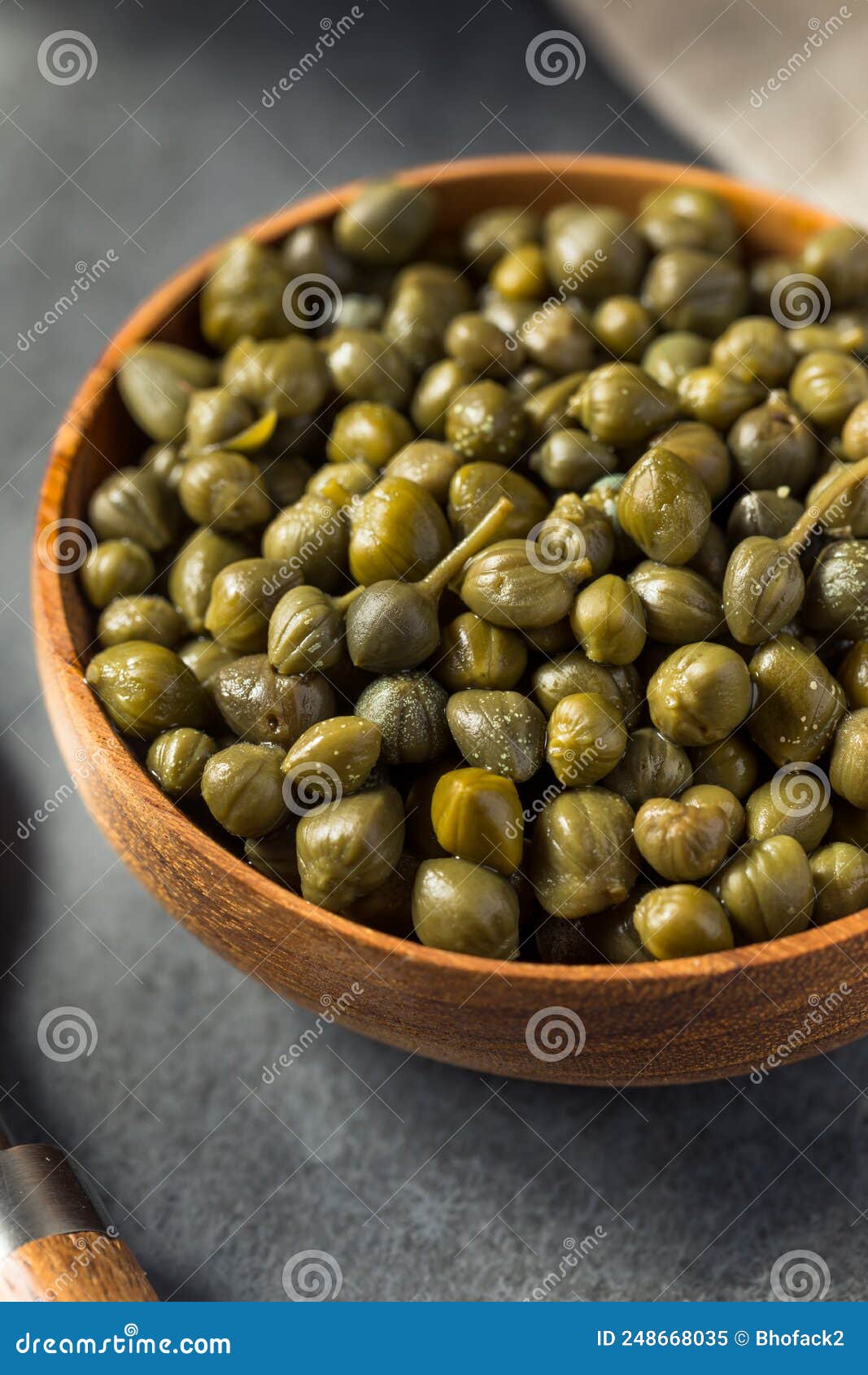 Organic Raw Pickled Capers stock image. Image of preserved - 248668035