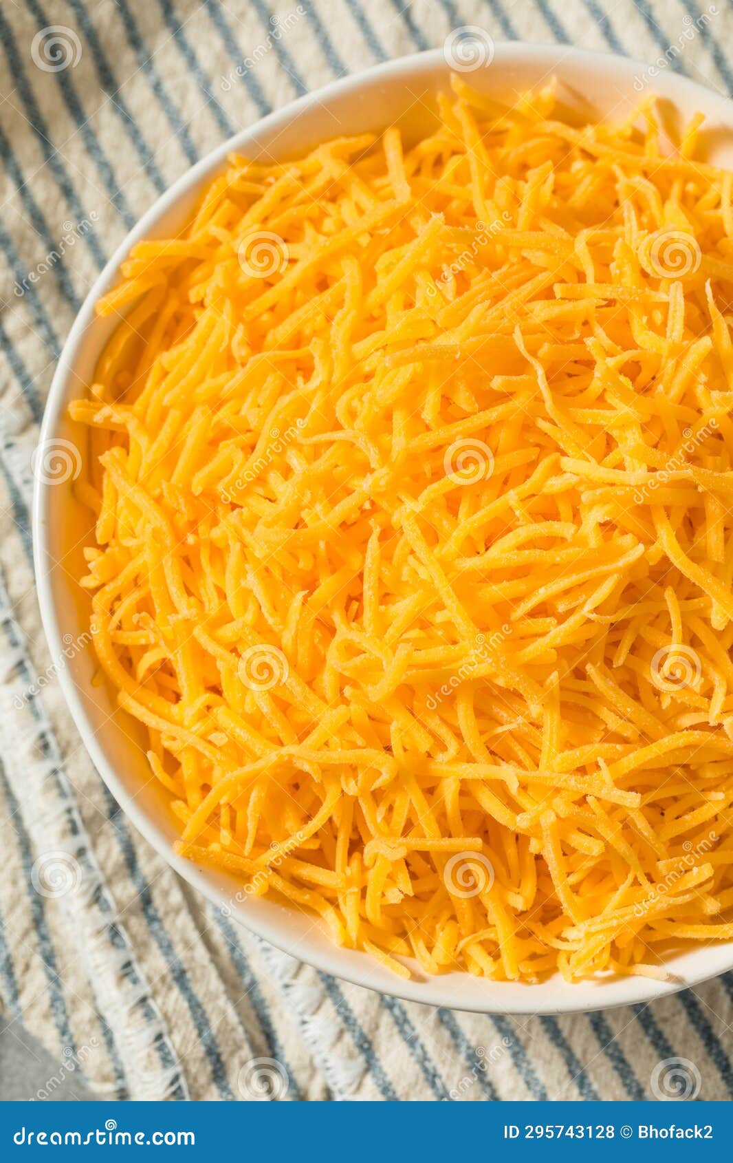 Organic Raw Shredded Cheddar Cheese Stock Photo - Image of fresh, tasty ...