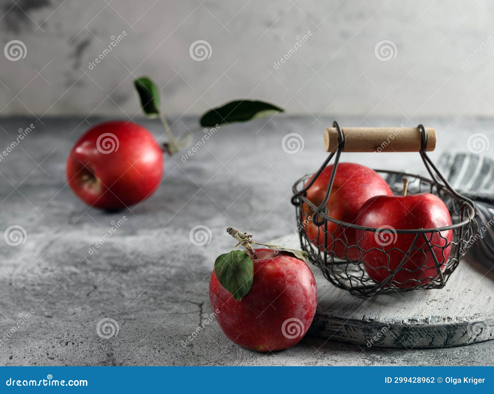 Organic red apples stock photo. Image of healthy, nature - 299428962