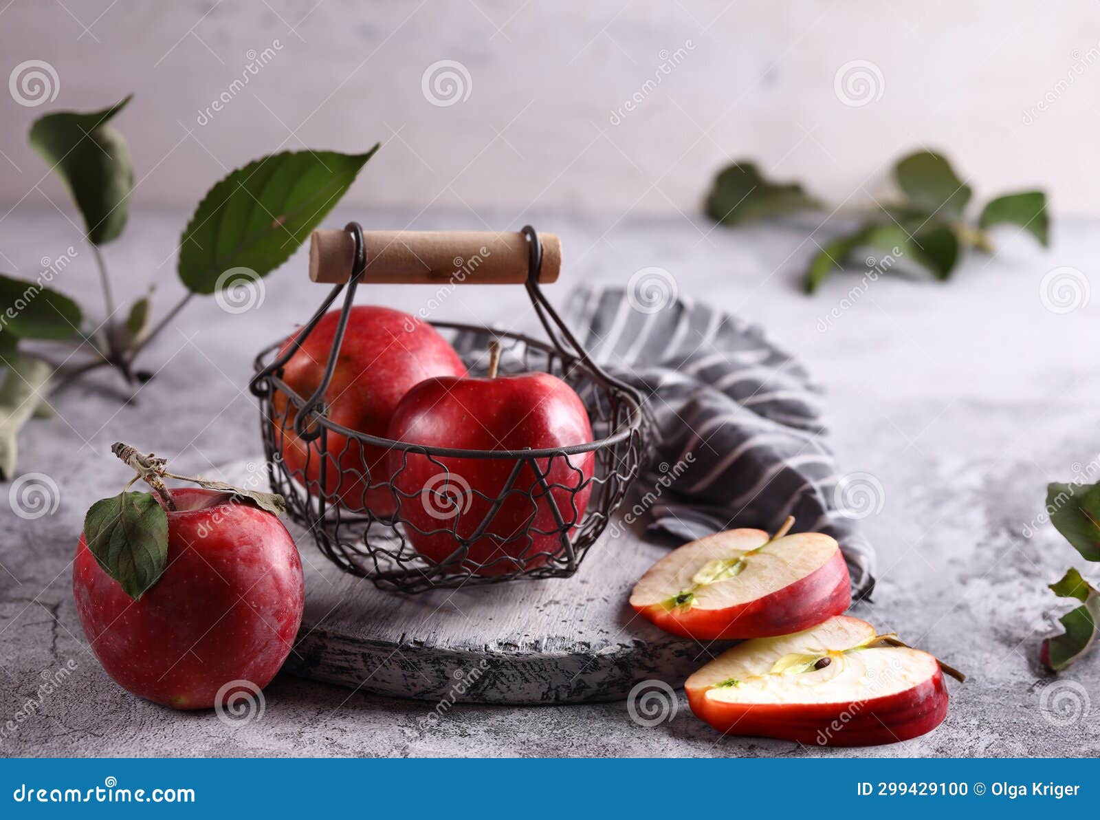 Organic red apples stock photo. Image of fall, apple - 299429100