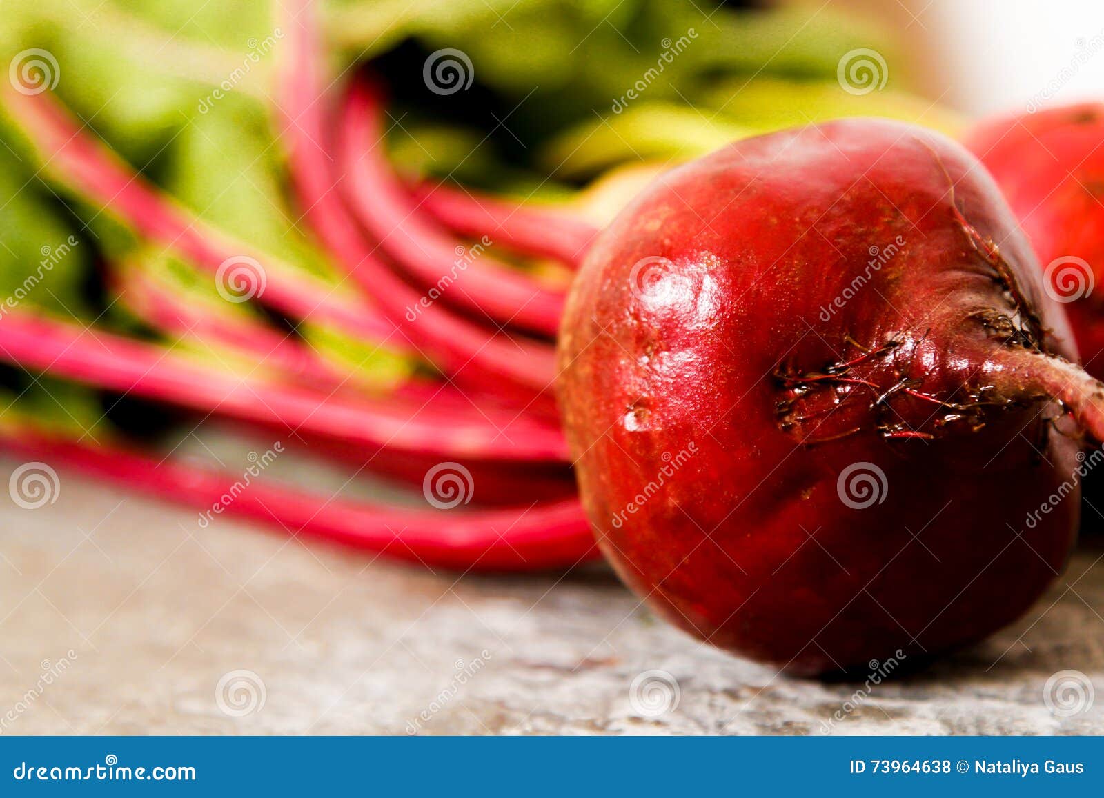 Organic Red Beets with Green Leaves on an Old Wooden Table. Rust Stock ...