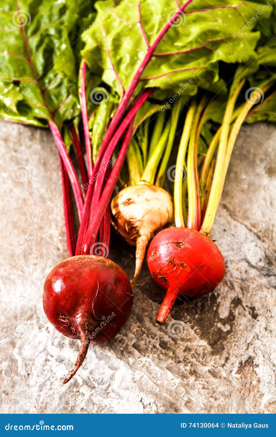 Organic Red Beets with Green Leaves on an Old Wooden Table. Rust Stock ...