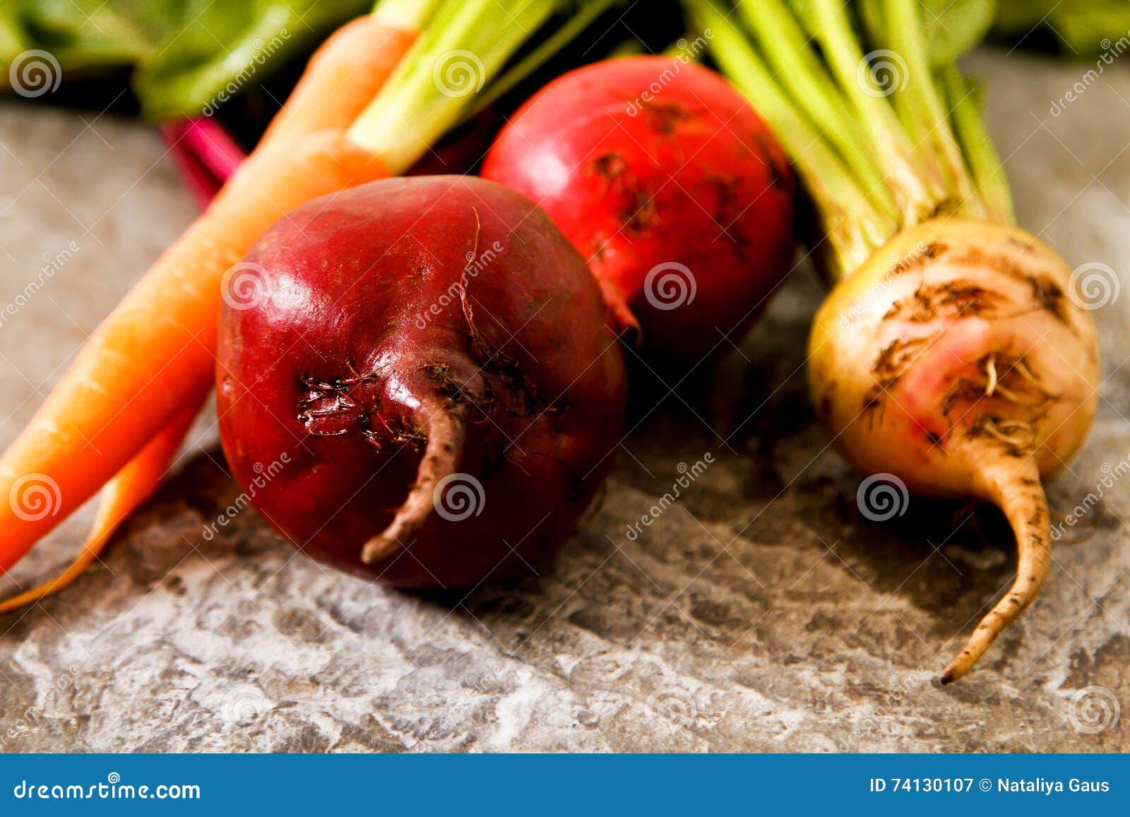 Organic Red Beets with Green Leaves on an Old Wooden Table. Rust Stock ...