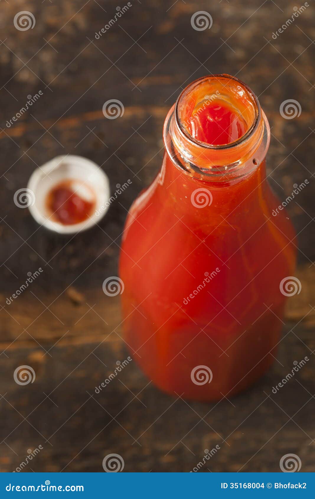 Organic Red Ketchup Sauce stock photo. Image of spread - 35168004