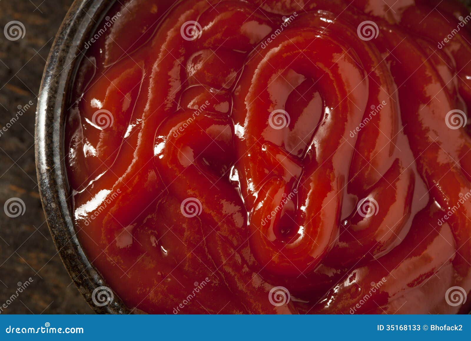 Organic Red Ketchup Sauce stock image. Image of gourmet - 35168133