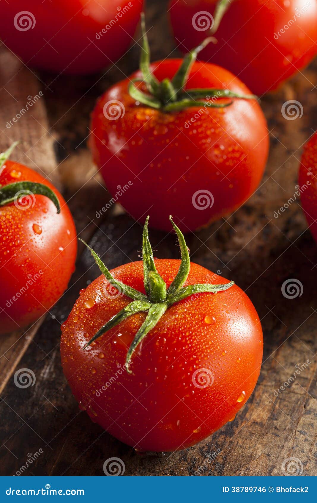 Organic Red Ripe Tomatoes stock photo. Image of plant - 38789746