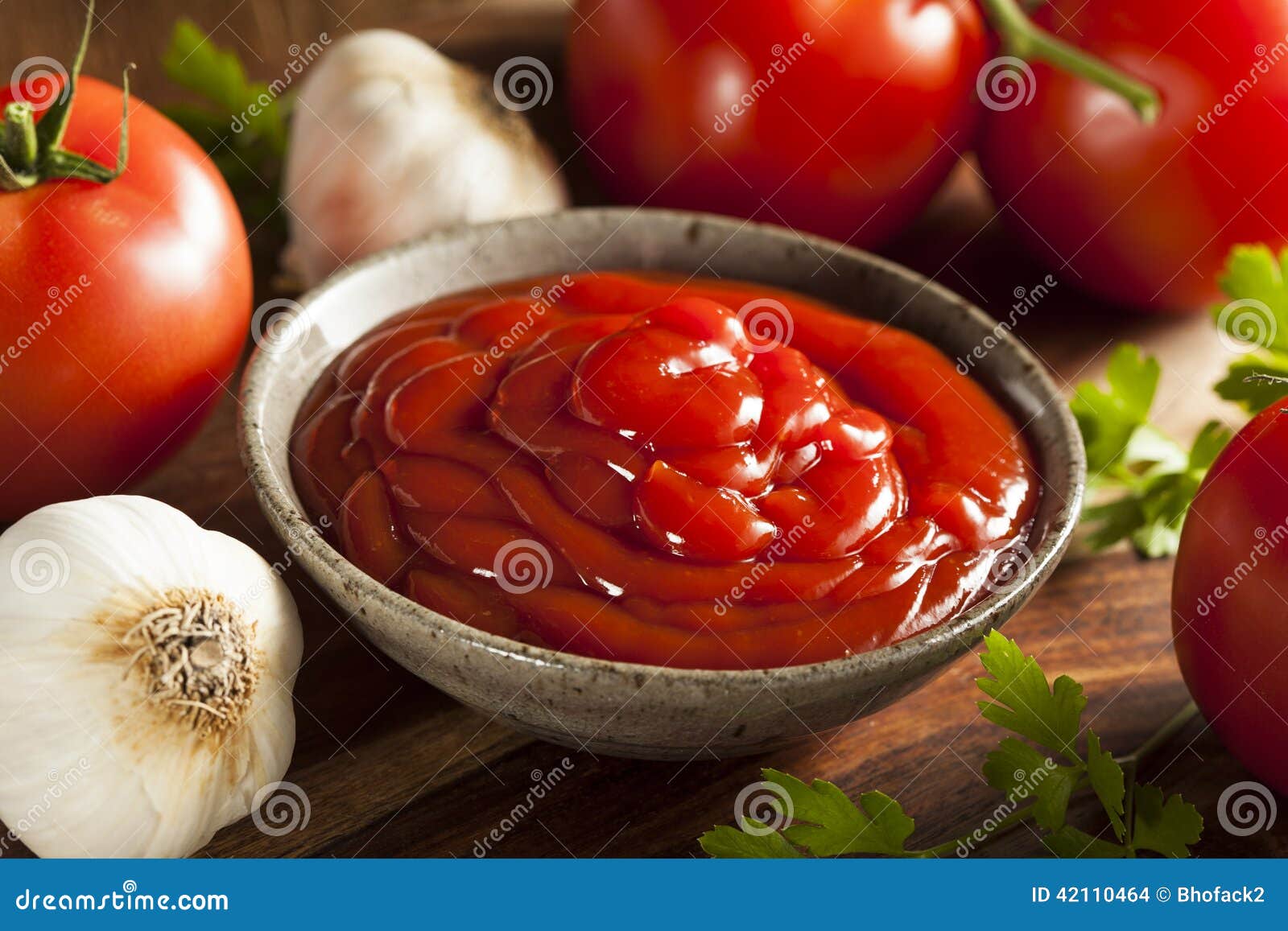Organic Red Tomato Ketchup stock photo. Image of sauce - 42110464