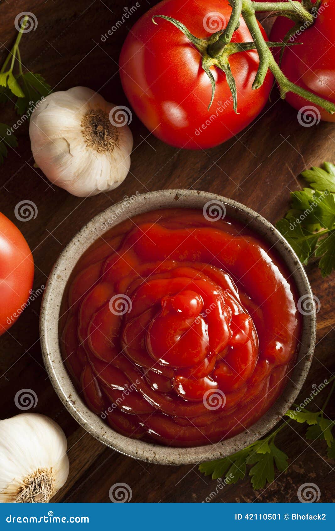 Organic Red Tomato Ketchup stock image. Image of nutrition - 42110501