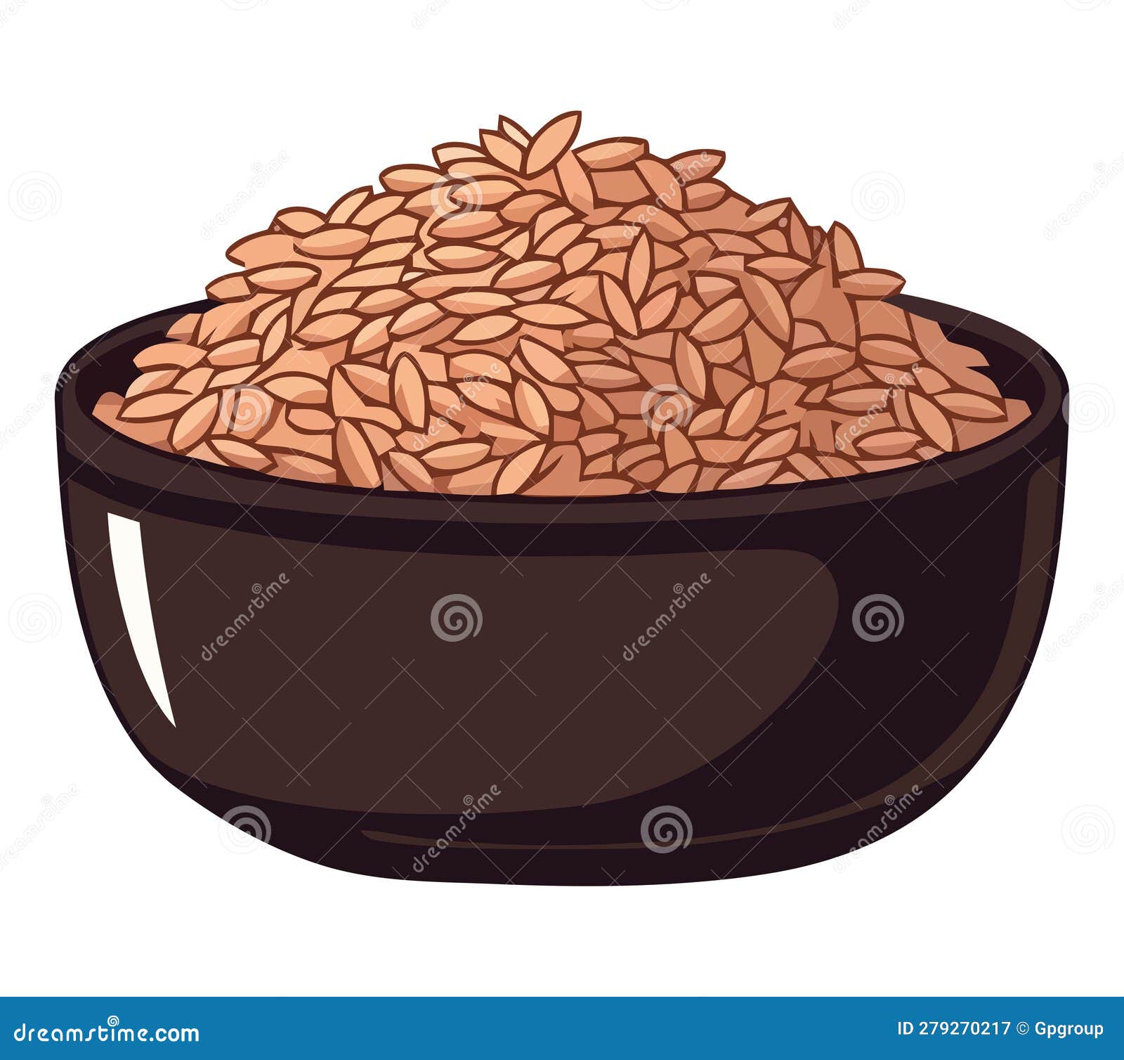Organic Rice Design Illustration Stock Vector - Illustration of farm ...