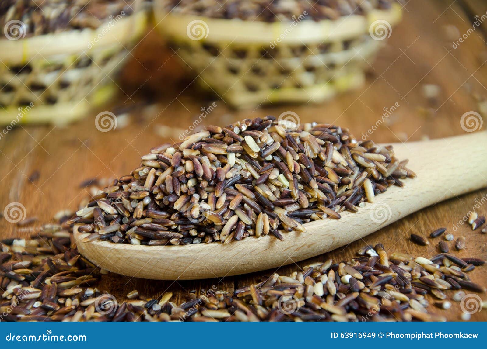 Organic riceberry rice stock image. Image of cereal, nature - 63916949
