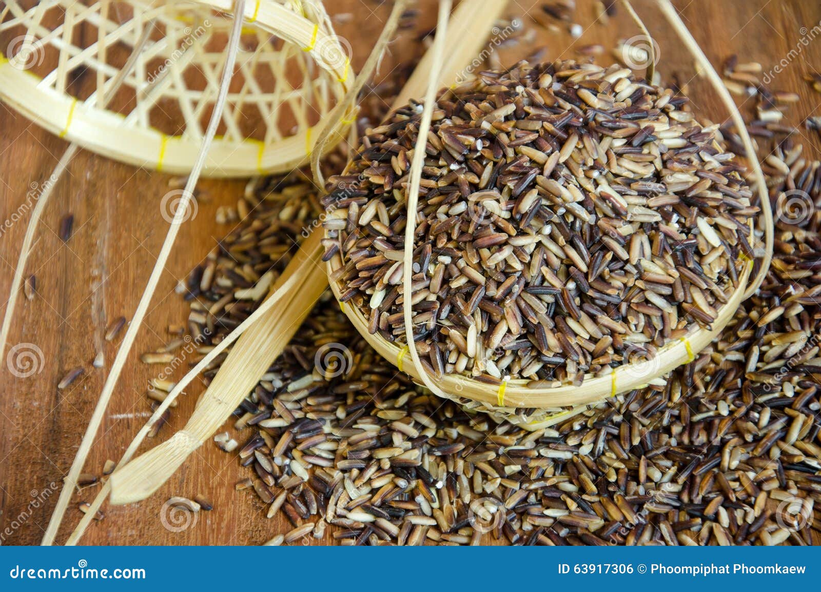 Organic riceberry rice stock photo. Image of brown, nutrition - 63917306