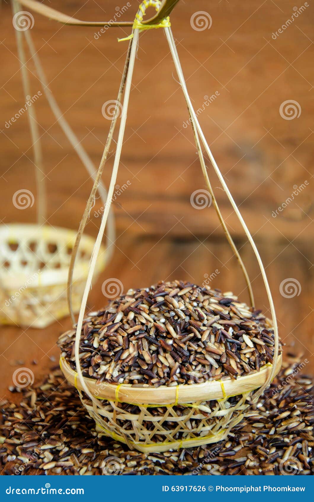 Organic riceberry rice stock photo. Image of cereal, jasmine - 63917626