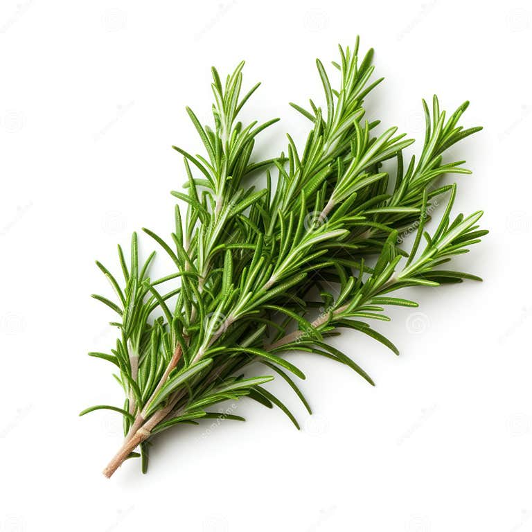 Organic Rosemary Bunch on Isolated White Background for Cooking and ... Organic Rosemary Bunch on Isolated White Background for Cooking and ...