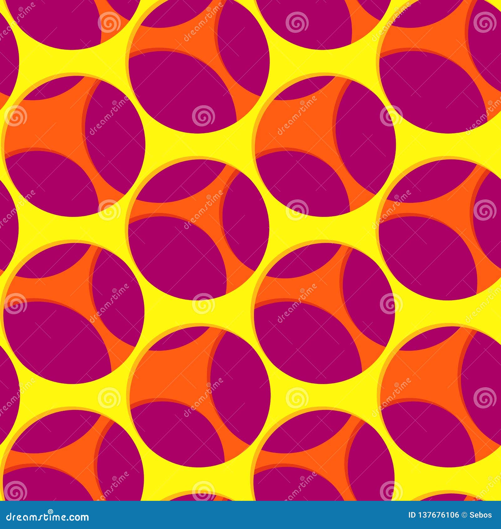 Organic Round Cells Seamless Pattern. Hole Layer Effect Abstract ...