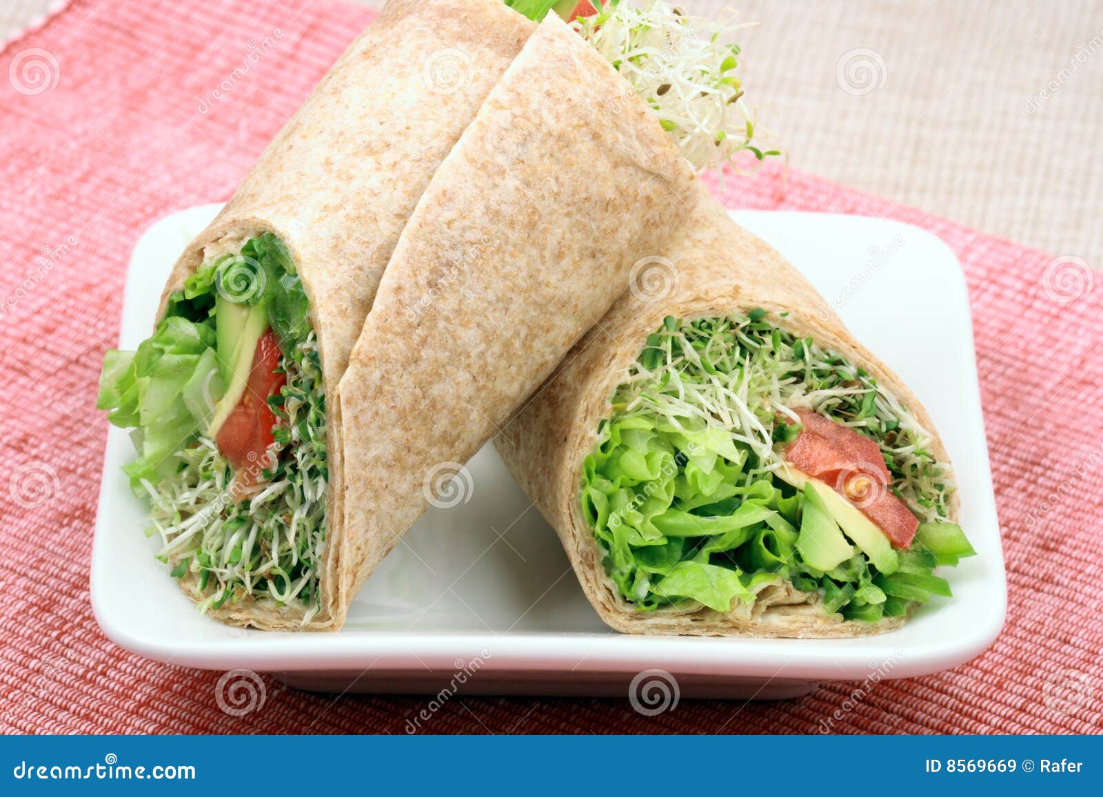 Organic sandwich wraps stock image. Image of diet, meal - 8569669