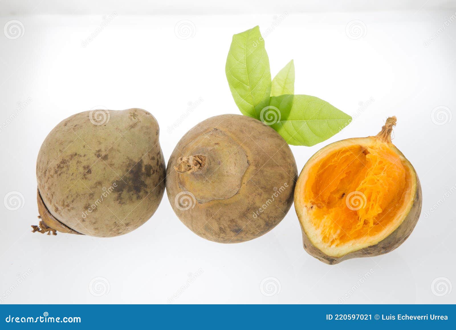 Organic Sapote Fruit on the Table - Matisia Cordata Stock Image - Image ...