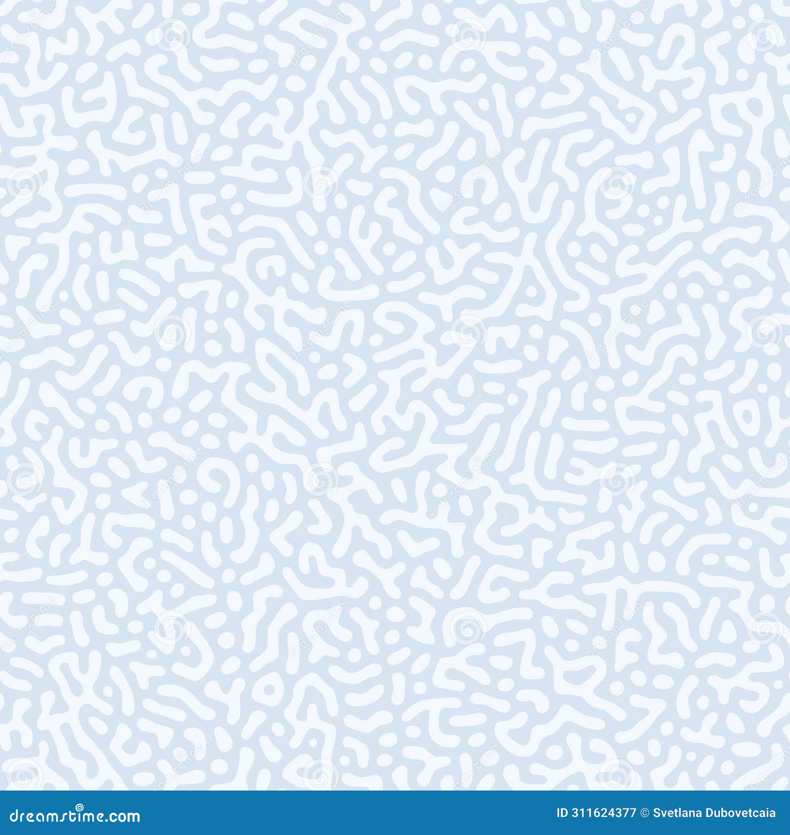 Organic Seamless Pattern. Irregular Bacteria Background. Repeated Line ...