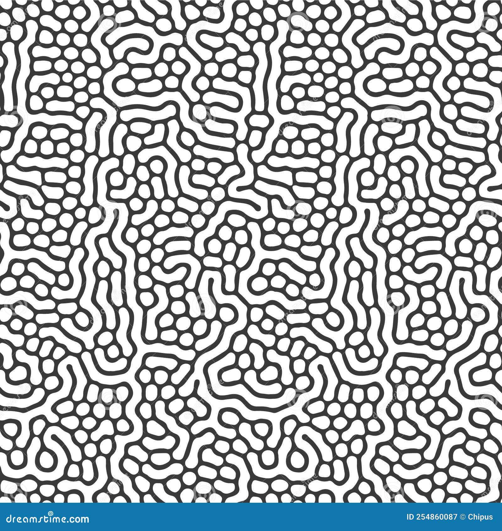 Natural Texture Imitation. Organic Seamless Pattern. Organic Curves ...