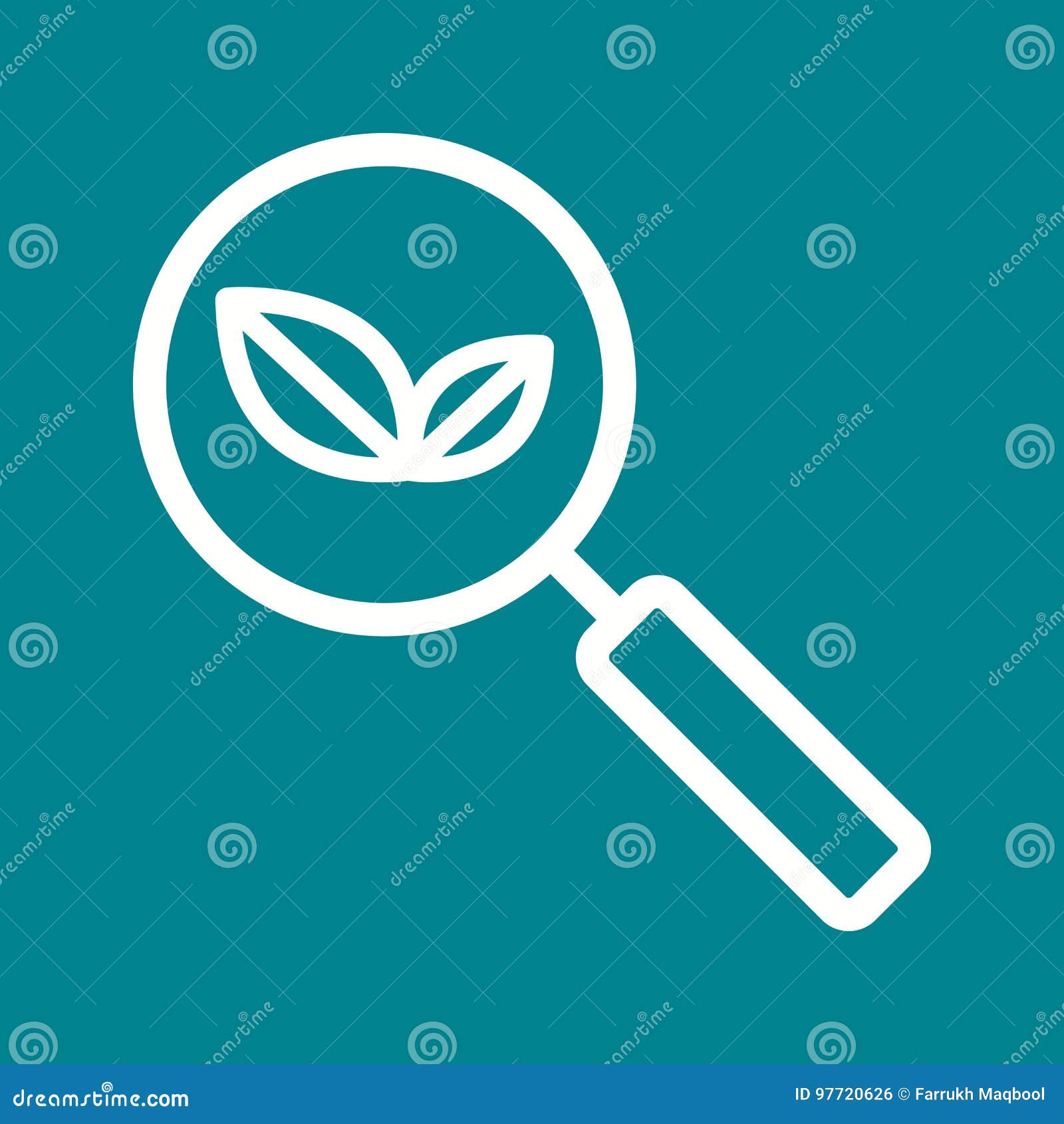 Organic Search stock vector. Illustration of magnifying - 97720626