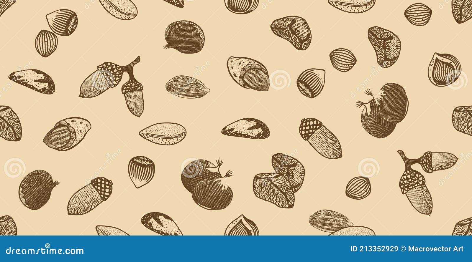 Organic Seeds Seamless Pattern Stock Vector - Illustration of organic ...