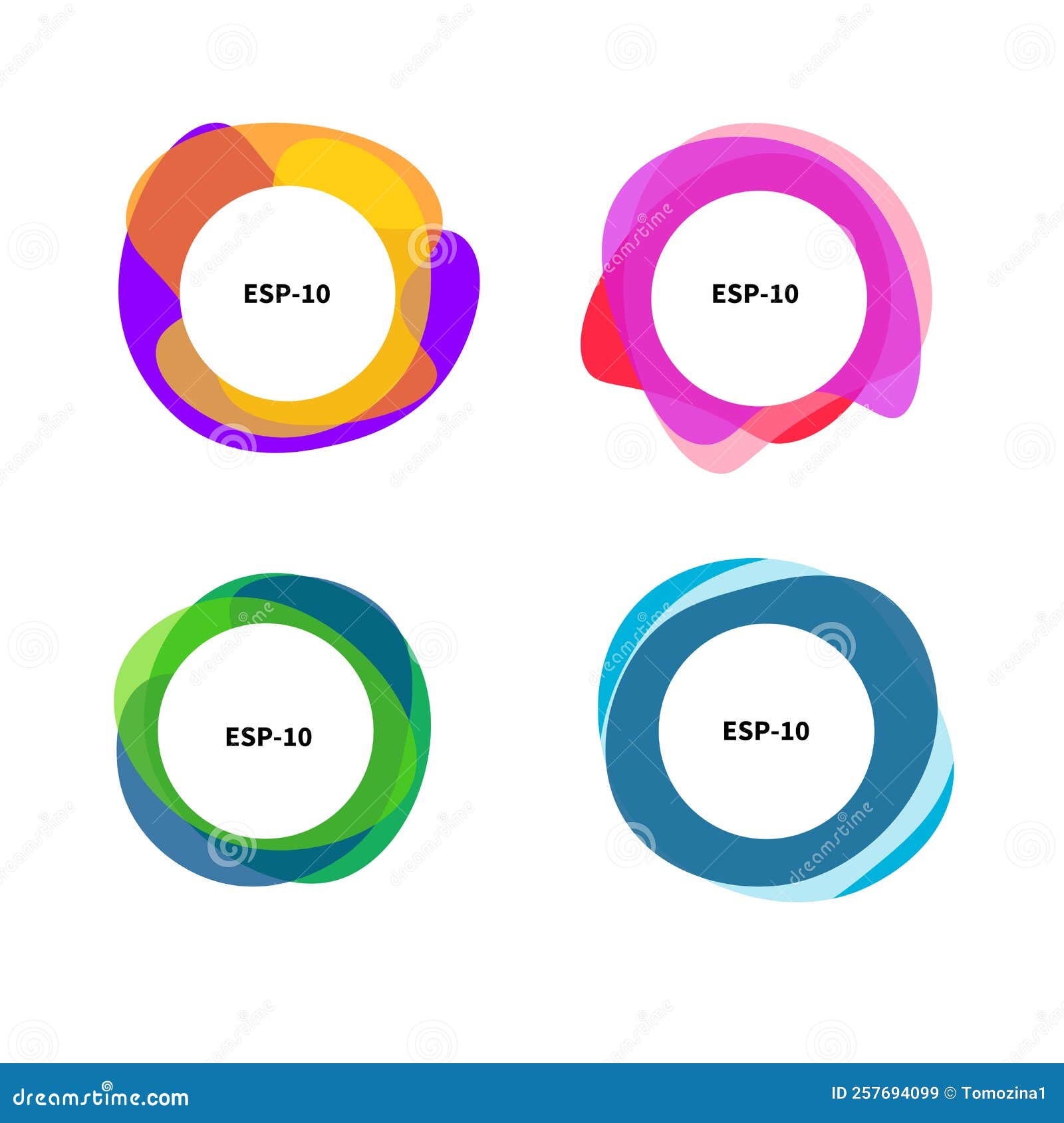 Organic Shape, Abstract Frame, Geometric Border Stock Vector ...