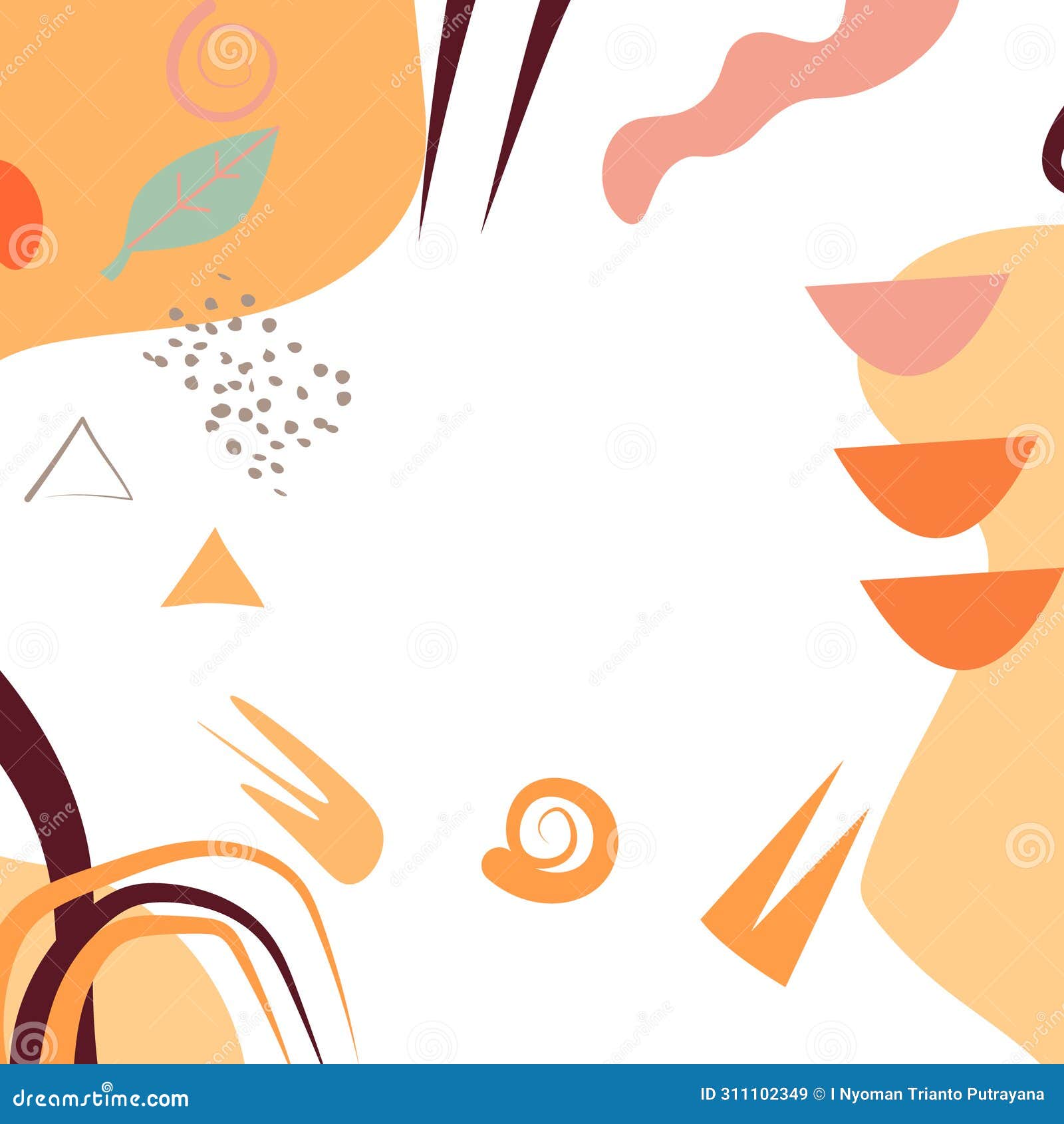 Organic shape background. stock vector. Illustration of layout - 311102349