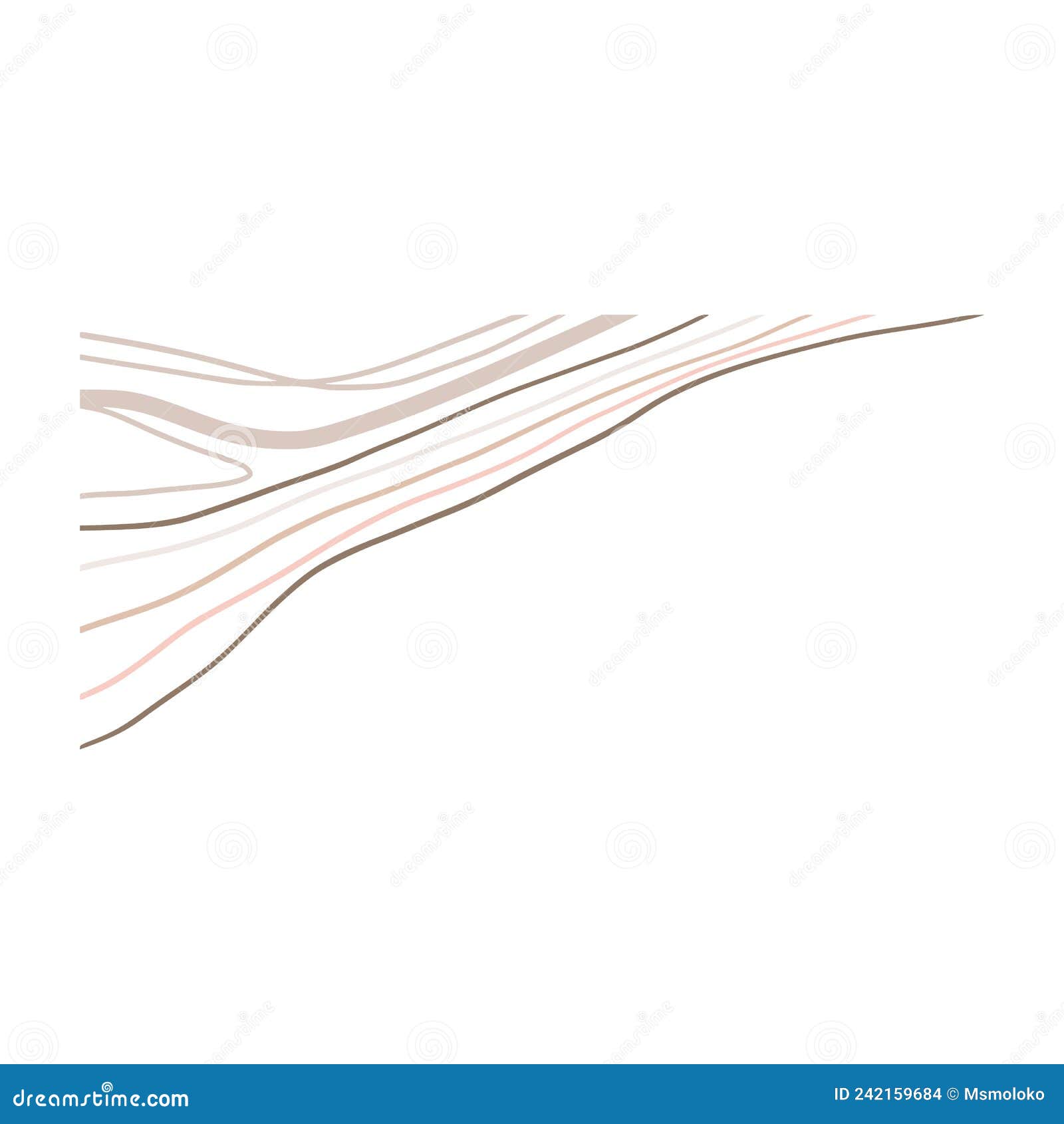 Organic Shape Linear Doodle Illustration Stock Vector - Illustration of ...