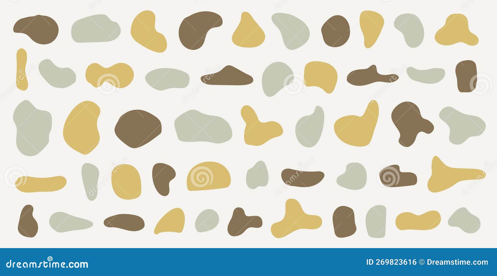 Organic Shapes, Blobs Set. Vector Abstract Hand Drawn Liquid Different ...