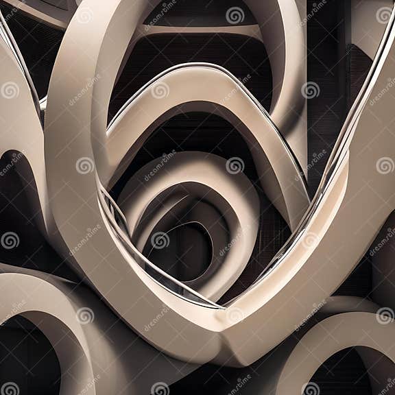 Organic Shapes Merging Seamlessly, Blurring the Boundaries of Form and ...