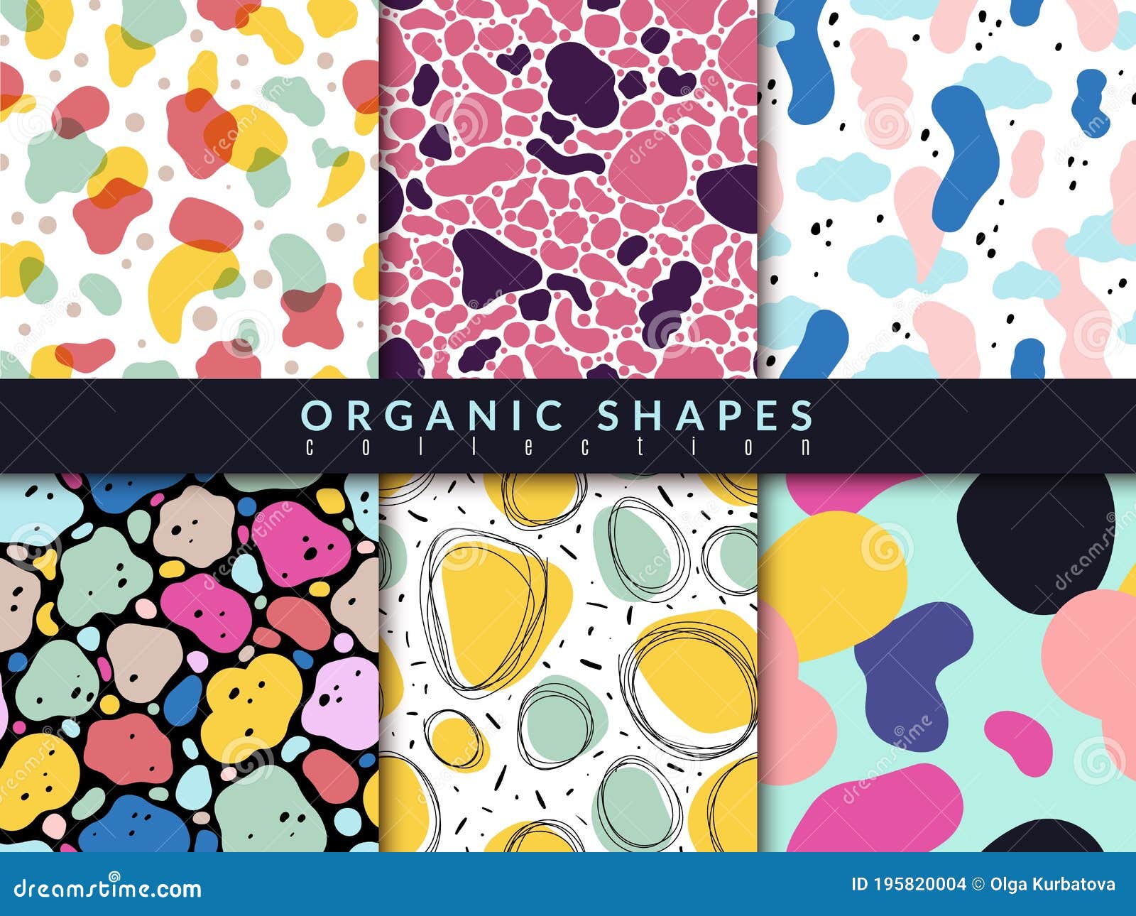 Organic Shapes Seamless Pattern. Abstract Color Random Blobs Childish ... Organic Shapes Seamless Pattern. Abstract Color Random Blobs Childish ...